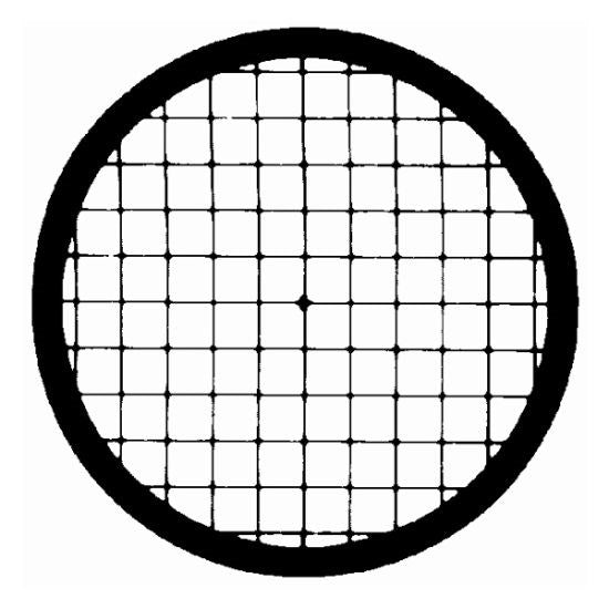 Veco centre reference grids, square mesh – ProSciTech