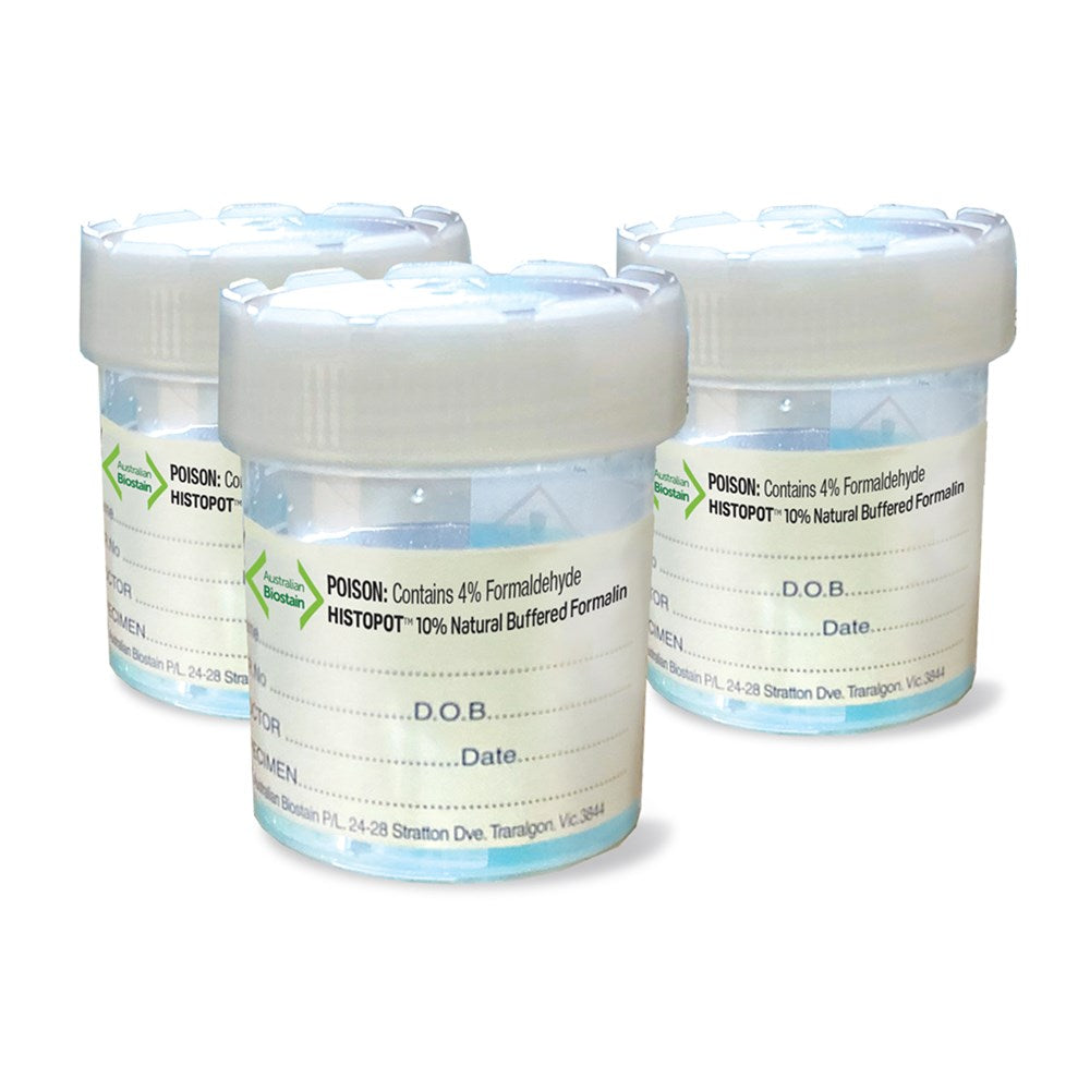Formalin Biopsy Jars Neutral Buffered 70ml Proscitech