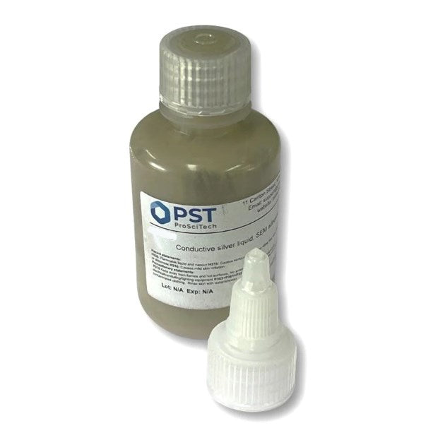 Aqueous conductive silver suspension, SEM adhesive – ProSciTech