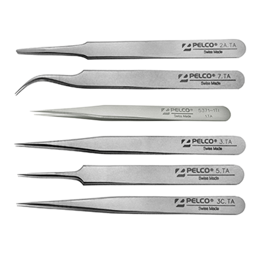 PELCO Pro high precision titanium tweezers – ProSciTech