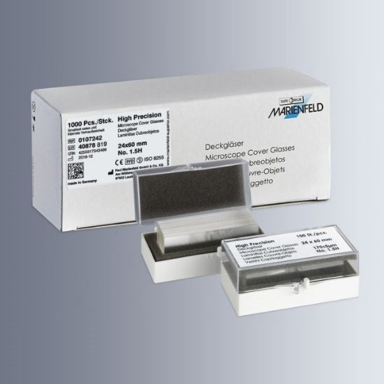 Marienfeld superior precision coverglass, round, No.1.5H – ProSciTech