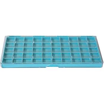 Polystyrene storage boxes with hinged cover, 50 compartment – ProSciTech