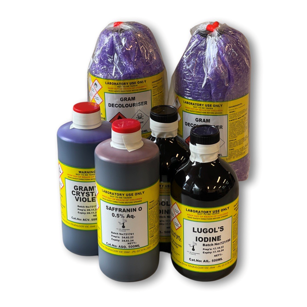 Australian biostain Gram stain kit (DG) – ProSciTech