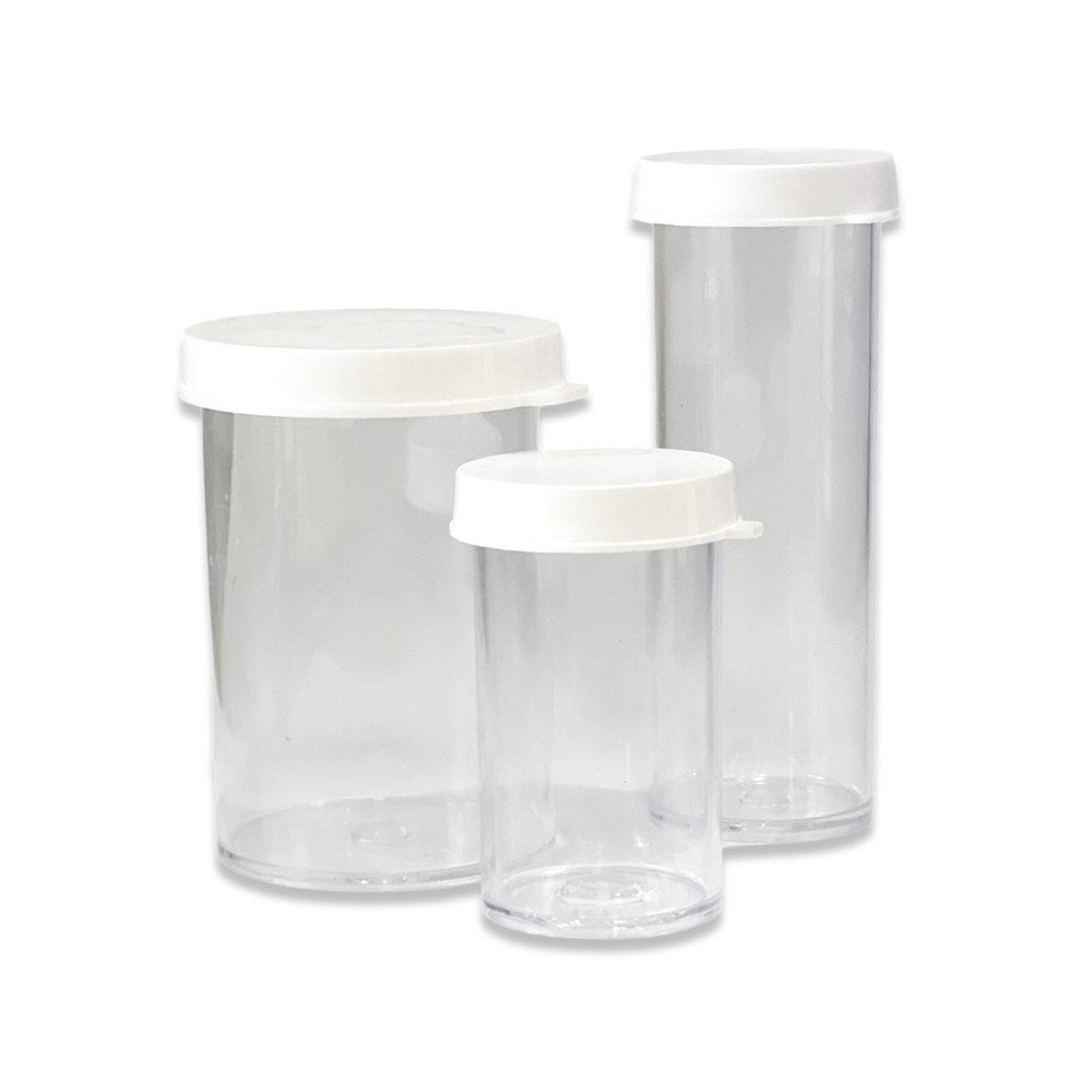 Snap-on cap containers, PS – ProSciTech