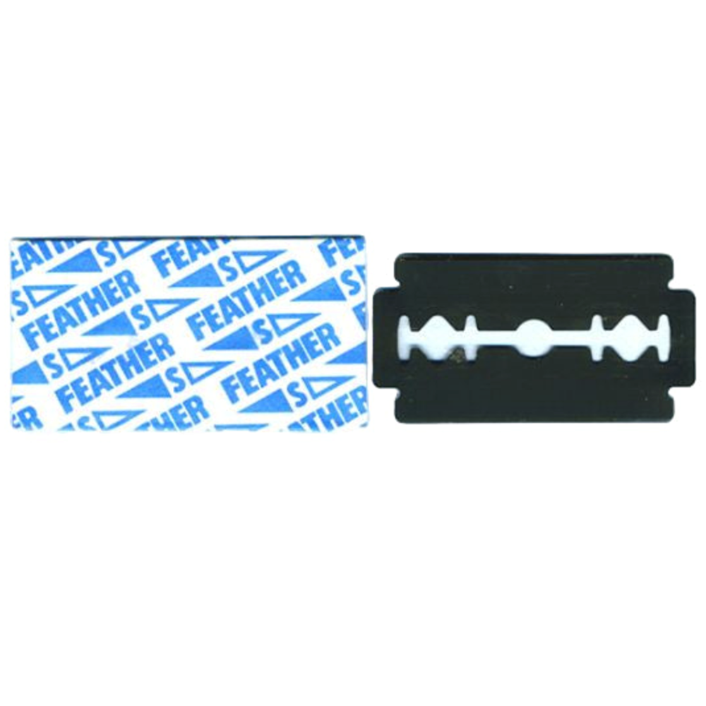 Feather carbon steel razor blades, double edge – ProSciTech