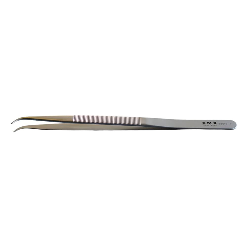 EMS curved forceps, fine tips – ProSciTech