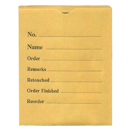 Kraft film negative envelopes, printed – ProSciTech