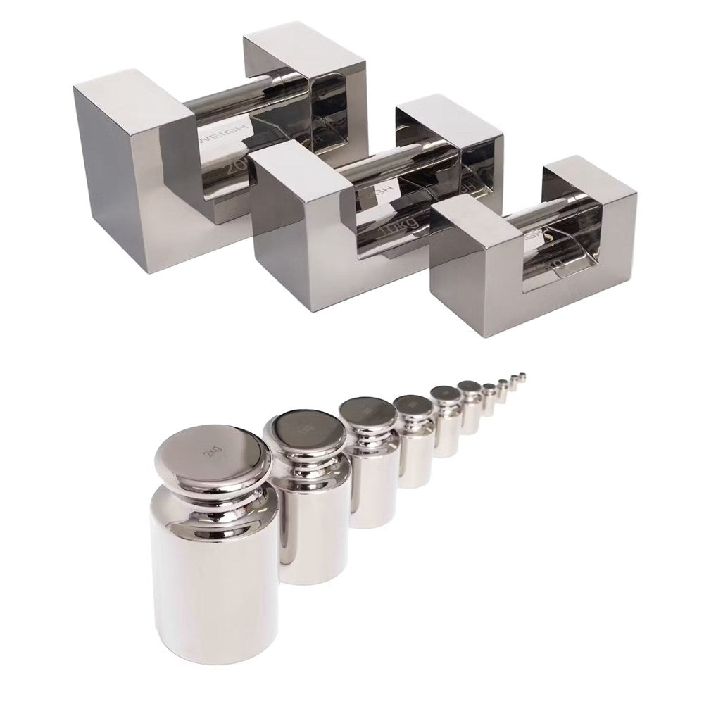 NUWEIGH stainless steel calibration masses, E1 – ProSciTech
