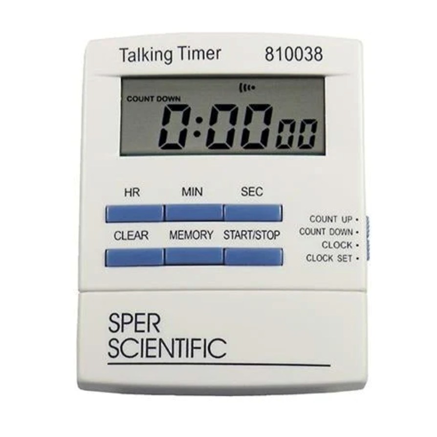 Talking timer – ProSciTech