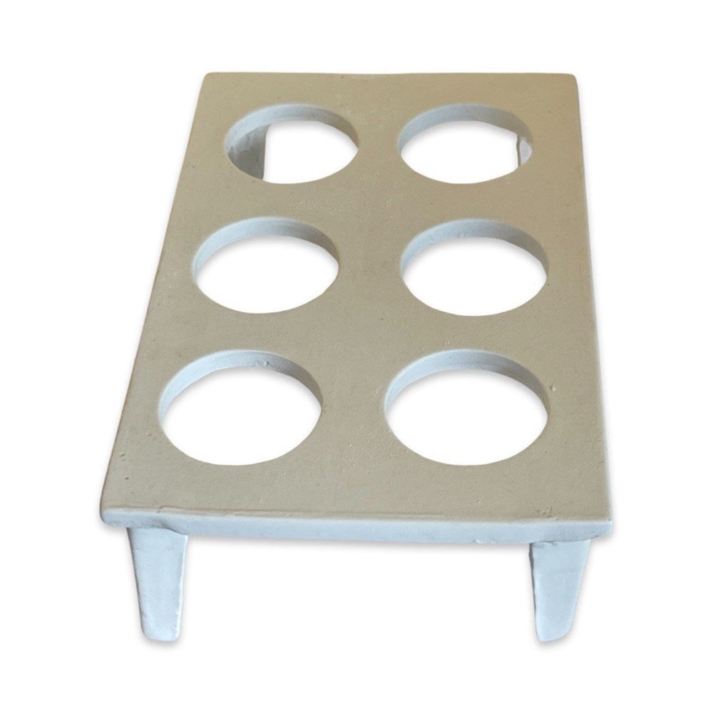 Crucible stand, 6 place, porcelain – ProSciTech