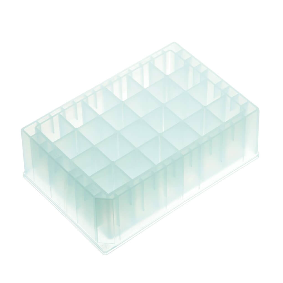 Sapphire 24 well microplate with tapered bottom, square wells, PP ...
