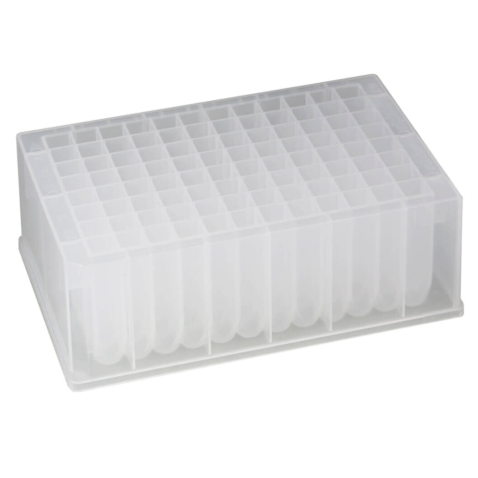 Sapphire premium 96 well deep microplate with U-bottom, square wells ...