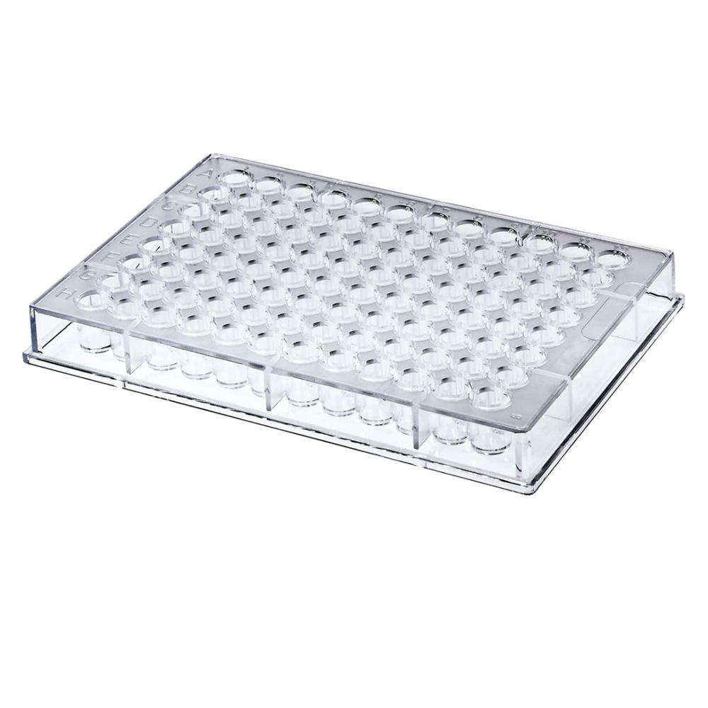Sapphire 96 well microplate with flat bottom, round wells, PS – ProSciTech
