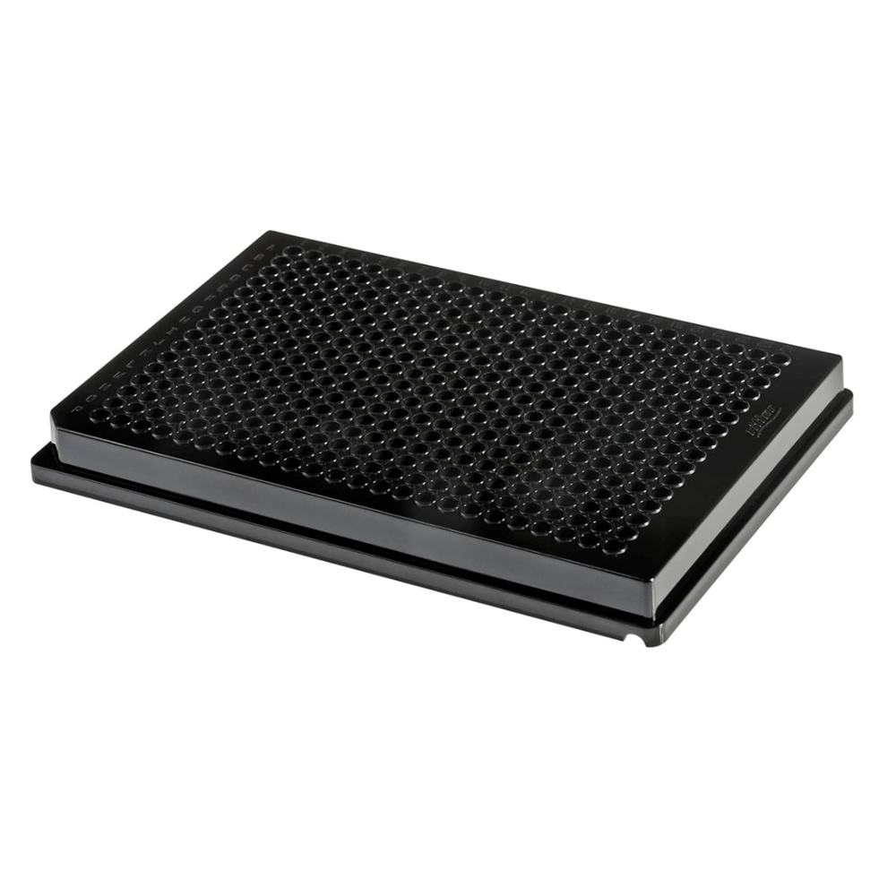 Sapphire 384 well microplate with V-bottom, round wells, PS - ProSciTech