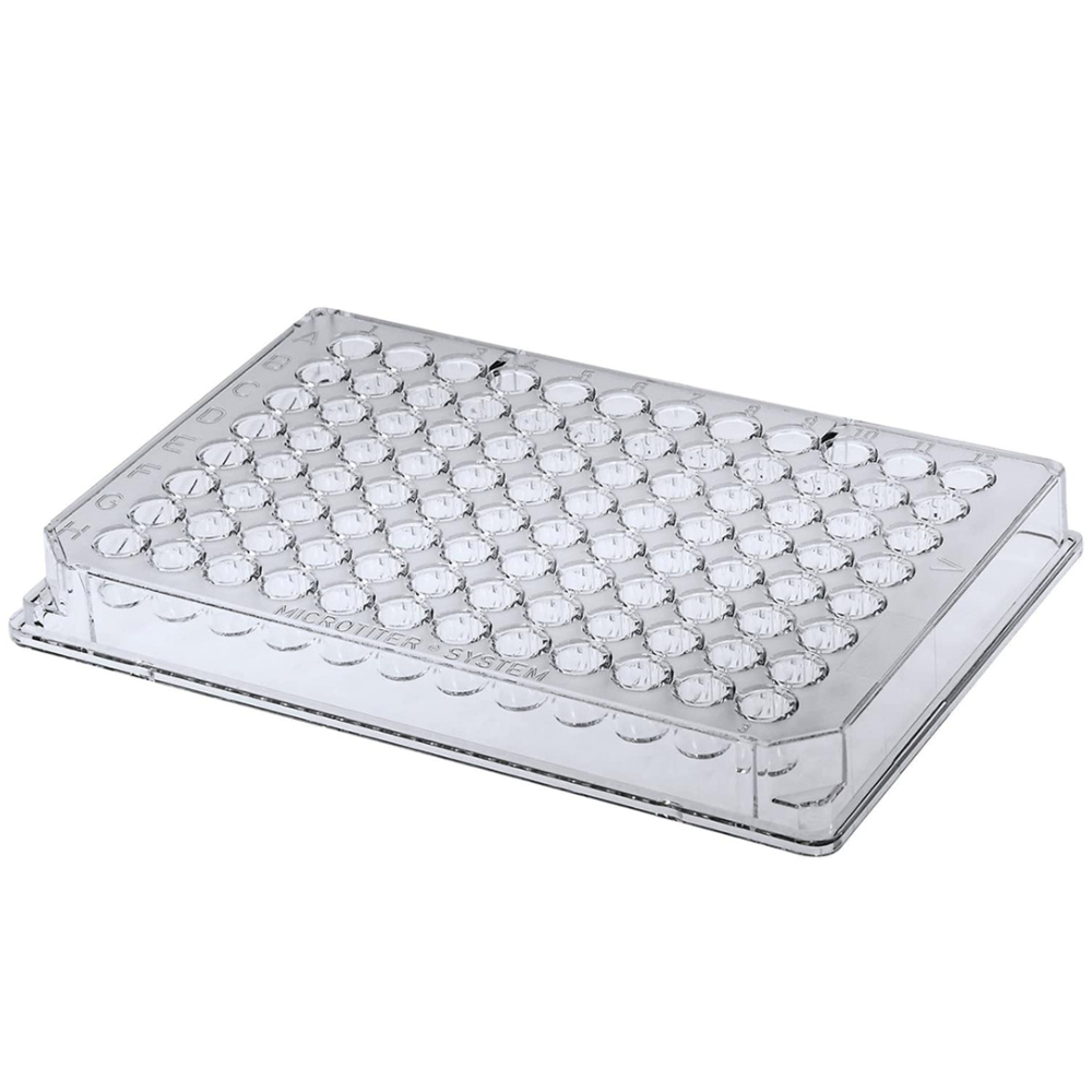 Sapphire 96 well microplate with V-bottom, round wells, PS – ProSciTech