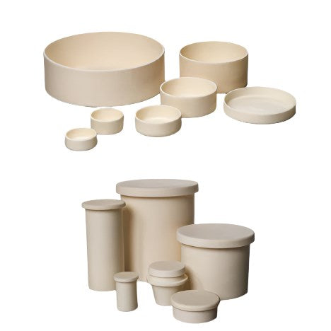 Ceramic laboratory circular combustion dishes, lids and tiles – ProSciTech