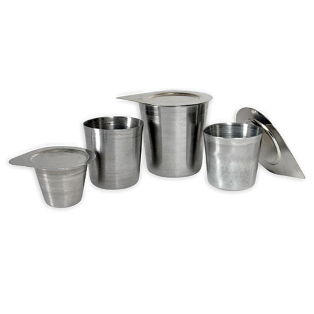 Carbon steel crucibles with lid – ProSciTech