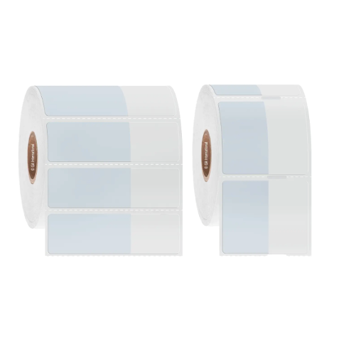 Blackout CryoSTUCK cover-up frozen vial and tube labels, clear wrap on ...