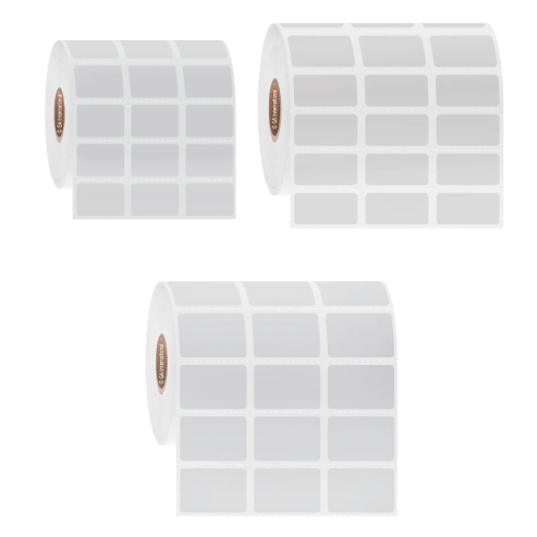 Thermal transfer paper labels, rectangular, 3 across – ProSciTech