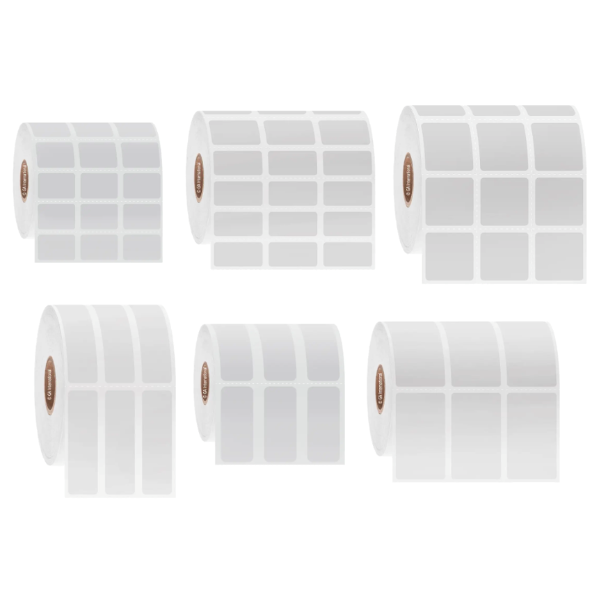 NitroTAG liquid nitrogen storage barcode labels, rectangular, 3 across ...