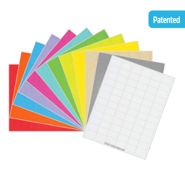 Removable Cryo-LazrTAG laser labels, rectangular, US letter sheets ...