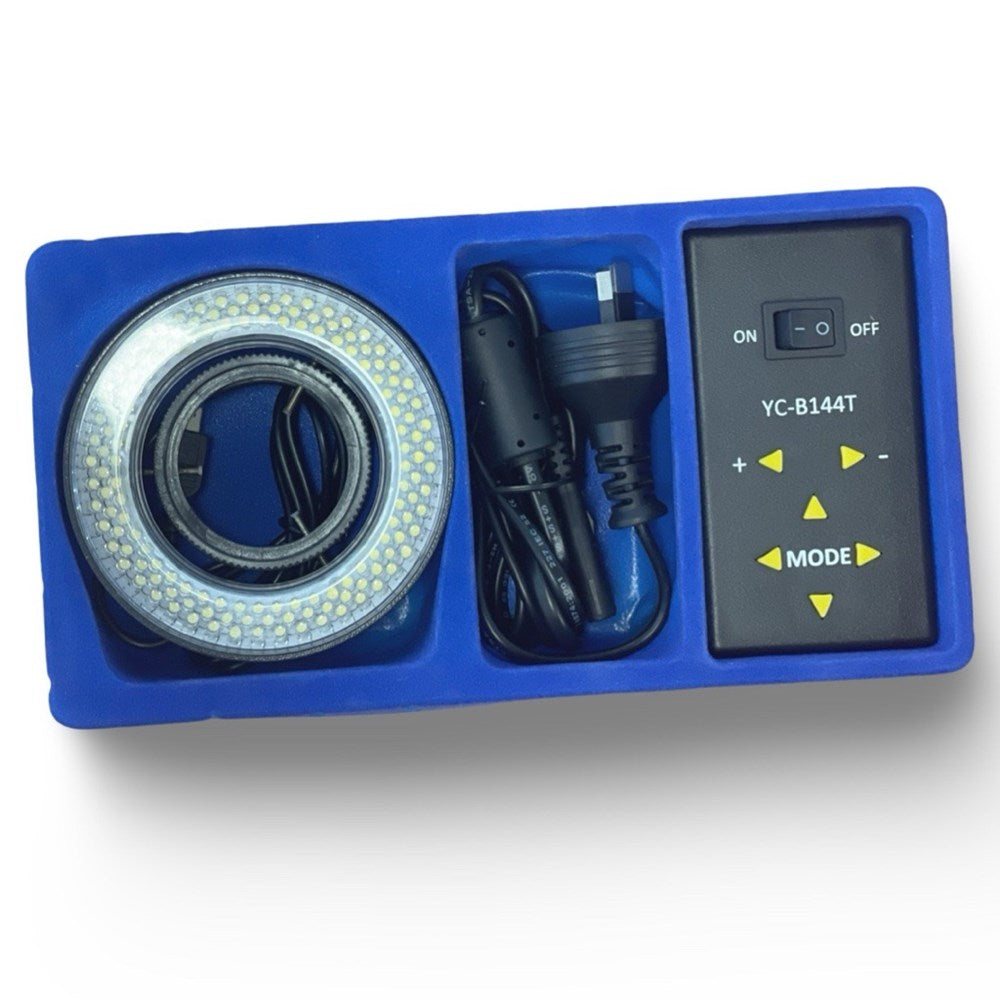 LED ring light, dimmable with quadrant control, 90V-264V – ProSciTech