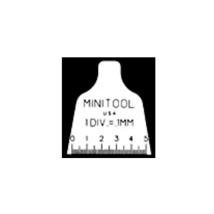 Micro measuring scale, 5mm with 0.1mm divisions – ProSciTech