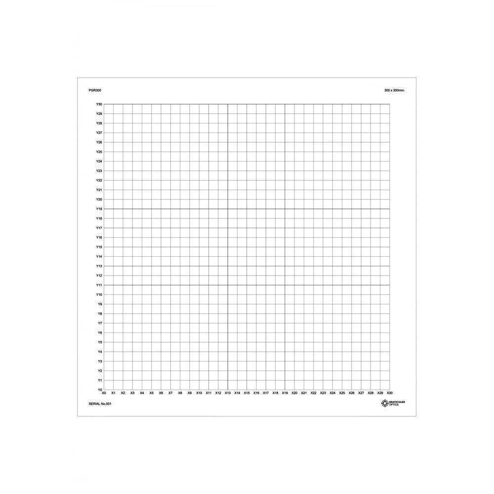 PGR300 stage micrometer, glass calibration plate grid – ProSciTech