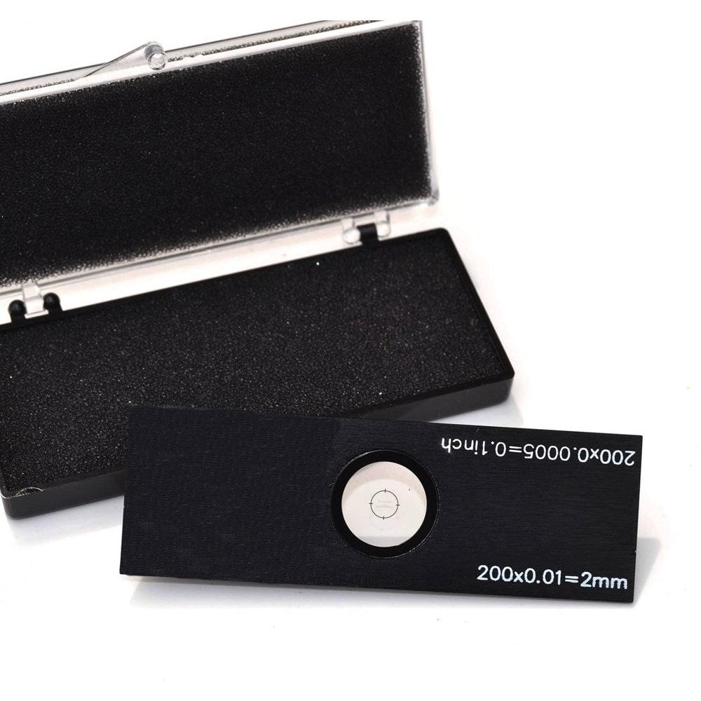 S20 stage micrometers, dual metric and imperial scales – ProSciTech