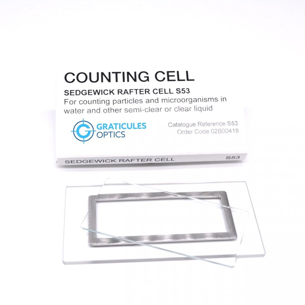 S53 Sedgewick Rafter counting chamber, plain glass – ProSciTech