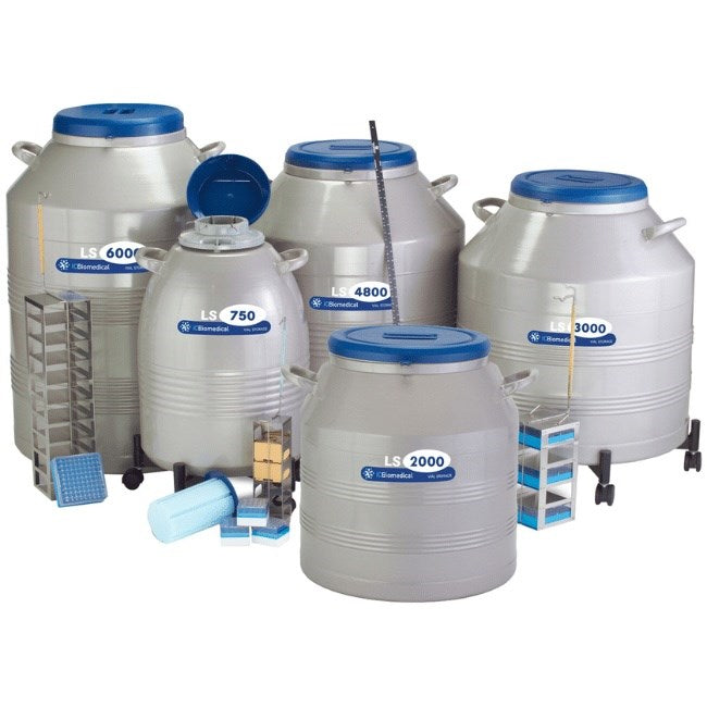 Cryogenic dewars for vapour stage vial storage, LS Series – ProSciTech